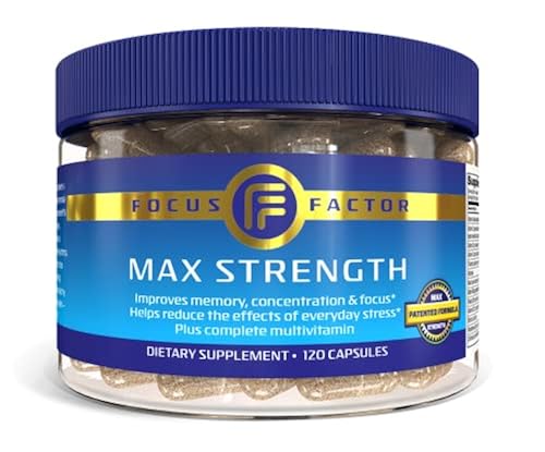 Focus Factor Max Strength Brain Supplement for Memory, Concentration ...