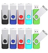 USB Flash Drive 8GB 10 Pack, KOOTION Premium USB2.0 Classic Swivel USB ...