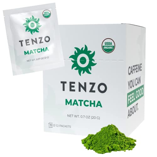 Tenzo Single Serve Matcha Green Tea Powder - Matcha Powder Single Serve ...