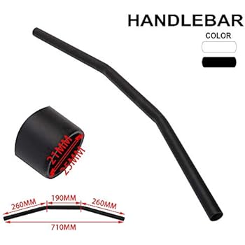 Amazon.com: Alpha Rider Drag Style Steel Handlebars Drag Bar Dimpled ...