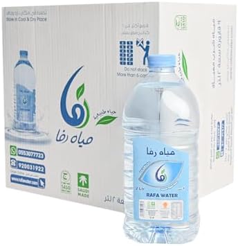 Rafa Water - Bottled Drinking Water, Carton of 9x2Ltr price in Saudi ...