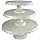 Amazon.com | America Retold White Enamel Cake Stands, Set of 3: White ...