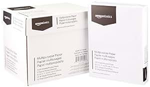 AmazonBasics 92 Bright Multipurpose Copy Paper - 8.5 x 11 Inches, 5 ...