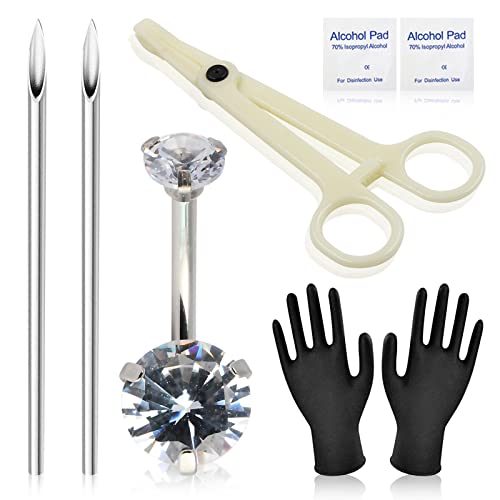 Mua Emalla Belly Piercing Kit Navel Piercing Kit with 14G Belly Button ...