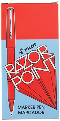 PILOT Razor Point Fine Line Marker Stick Pens, Ultra-Fine Point (0.3mm ...