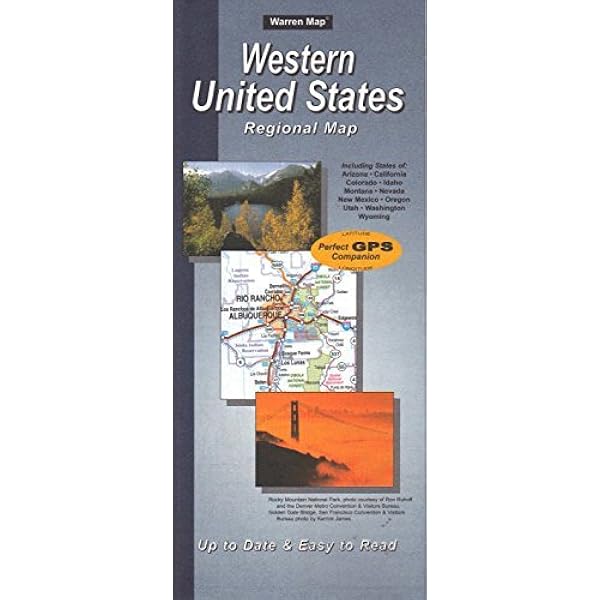 Highway Map Western Usa