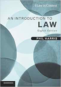 Amazon.com: An Introduction to Law (Law in Context) (9780521132077 ...