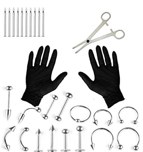 Belly Button Piercing Needle And Clamp