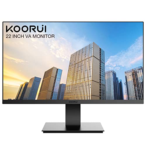 KOORUI Monitor 22 Inch Gaming Monitor FHD 1080P/Full HD 100HZ PC ...