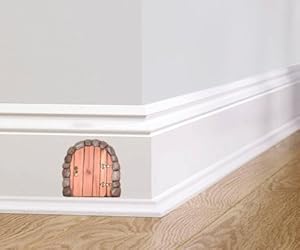 Full Colour Cute Mouse Hole Mouse Door Skirting Board Wall Sticker ...
