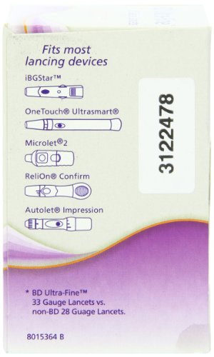 BD Ultra-Fine 33 Gauge Lancets - 100 Count Box - lancets.org