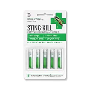 Amazon.com : Sting-Kill external anesthetic disposable swabs with ...