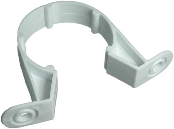 Pack Of 6 Waste Compression 32Mm 1 1/4 Inch Pipe Clips White Bracket ...