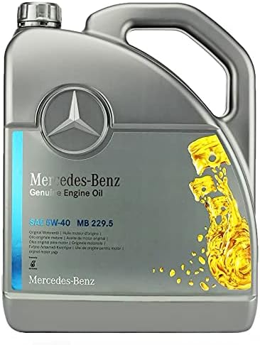 MB Genuine Mercedes Benz 5W-40 Genuine Engine Oil - MB 229.5 (5 Liters ...