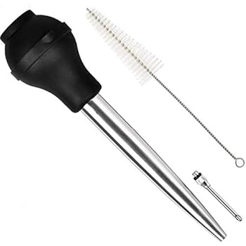 Amazon.com: Home Servz Deluxe 304 Stainless Steel Turkey Baster Syringe ...