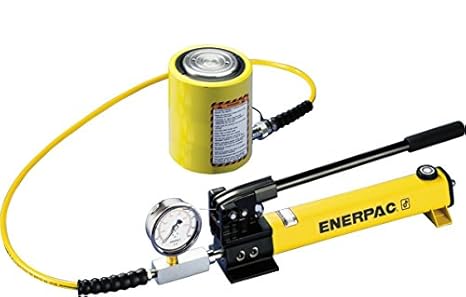 Enerpac SCL-101H Single Acting Cylinder Pump Set RCS-101 Cylinder with ...