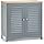 VonHaus Towel Cabinet - Solid Wood Top - Shutter Style Floor Standing ...