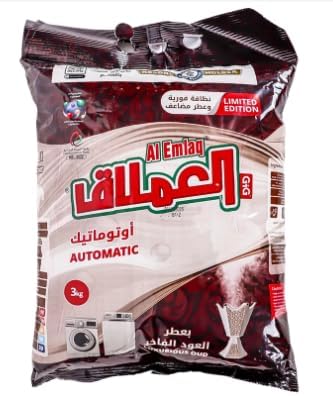 Al Emlaq Automatic Laundry Detergent Powder – Oud Fragrance – 3 KG Bag ...