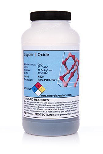 250g Black Copper oxide (cupric oxide)high grade!- CuO: Amazon.co.uk ...