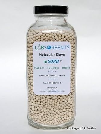 Molecular Sieve mSORB 13X 4x8 Mesh Bead 2-pack: Lab Chemical Standards ...