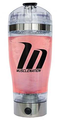 Muscle Nation Electric Self Mixing Shaker - CLEAR METALLIC FINISH ...