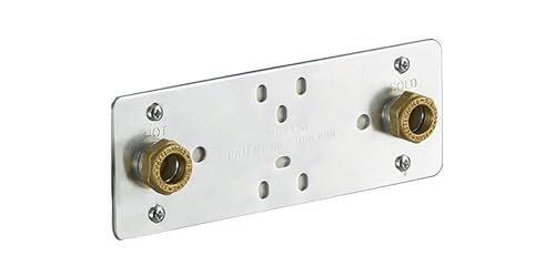 Exposed Shower Fixing Bracket Plate Thermostatic Mixer Bar Valve Wall ...