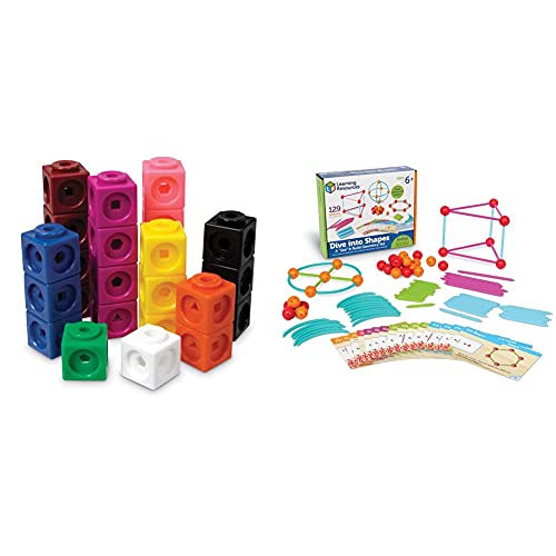 Learning Resources Mathlink Cubes, Educational Counting Toy, Set of ...