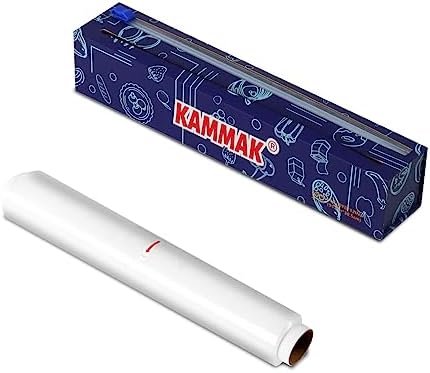 KAMMAK Refillable Quick Cut Plastic Wrap Dispenser,BPA Free Cling Wrap ...