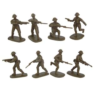 Amazon.com: Armies in Plastic WWI US Army Doughboys: 16 Khaki Brown ...