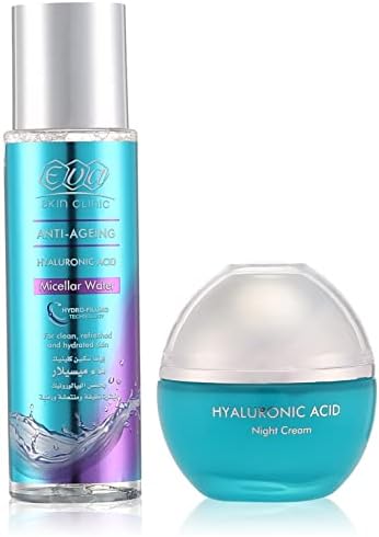 Eva skin clinic hyaluronic acid night cream 45 ml + micellar water200 ...