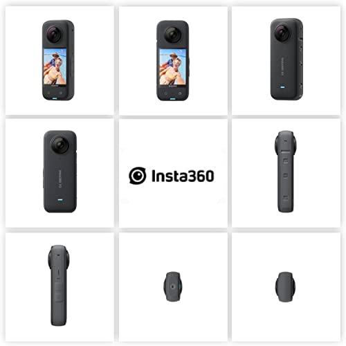 insta360 X3 - Waterproof 360 Action Camera with 1/2" 48MP Sensors, 5.7K 360 Active HDR Video ...