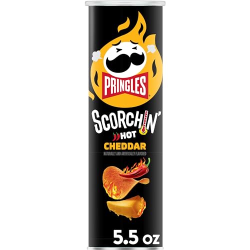 Pringles Scorchin' Potato Crisps Chips, Spicy Snacks, On-the-Go Snacks ...