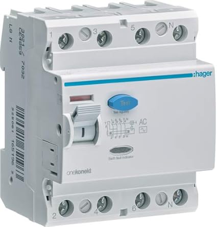 Hager Earth Leakage Circuit Breaker - 100A 4Pole 300MA (ELCB/RCCB ...