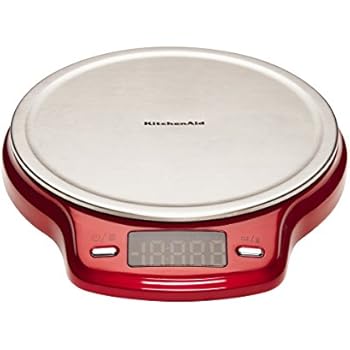 Amazon.com: KitchenAid Gourmet Stainless Steel Electronic Scale, 11 ...