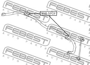 Amazon.com: Front Stabilizer Bar Bush D23.7 Febest KSB-SPOF OEM 54813 ...
