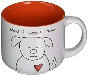 Amazon.com: Pavilion Gift Company 37134 Blobby Dog-Mom I Woof You ...