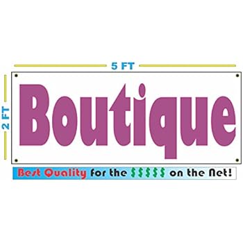 Amazon.com : Boutique Elegant - Clothing Store Business Sign Banner ...