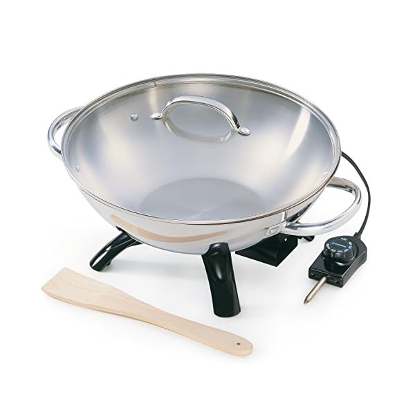 Presto 5900 1500-Watt Stainless-Steel Electric Wok - The Home Kitchen Store