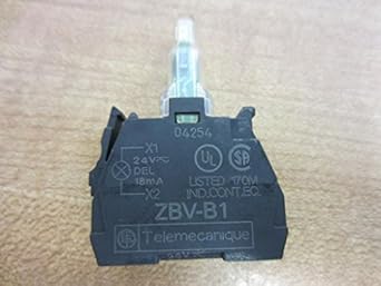 Telemecanique Zbv-B1 Contact Block Led 24V 22Mm Screw Clamp Terminal ...