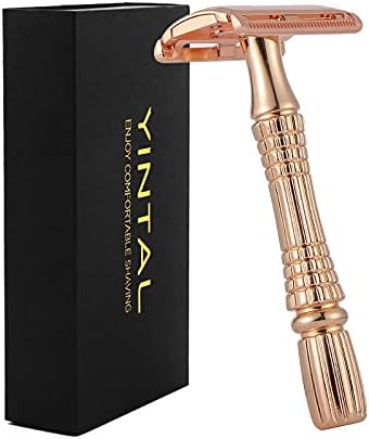 سعر Yintal Safety Razor For Men, Double Edge Metal Reusable Razors,Wet ...