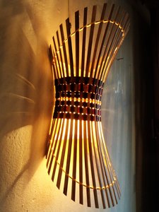 Amazon.com: Handmade Bamboo Light Shade, Wall Sconce: Home & Kitchen