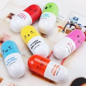 Amazon.com : NowAdvisor Retractable Lovely Vitamin Pill Shaped ...