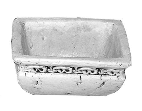 Amazon.com : Medium White Unglazed Terra Cotta Rectangular Planter ...