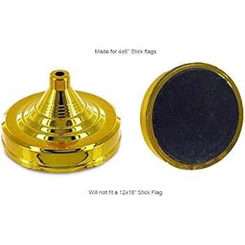 Amazon.com : 1-Hole Desktop Flag Stand (Weighted) - Premium Flag ...