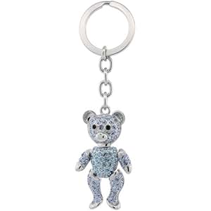 Amazon.com: Movable Teddy Bear Key Chain, Key Ring, Key Holder, Key Tag ...