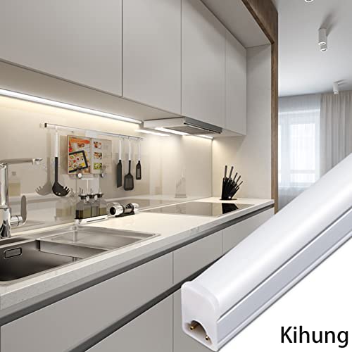 Kihung (Pack of 8) LED Shop Light Fixture 2FT 6500K 10W 1100LM T5,Super ...