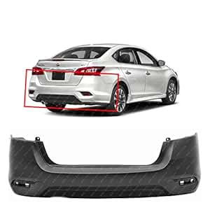 Amazon.com: MBI AUTO - Primered, Rear Bumper Cover for 2016-2019 Nissan ...