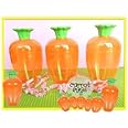 Amazon.com: Clear Orange Carrot Shaped Easter Eggs 3 Fillable Treat ...