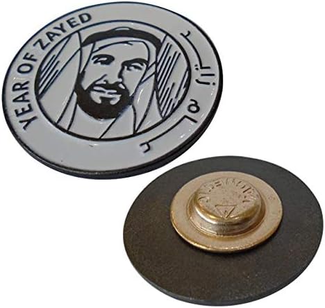 100 Year of H.H Sheikh Zayed bin Sultan 2018 Metal Badge with magnet ...