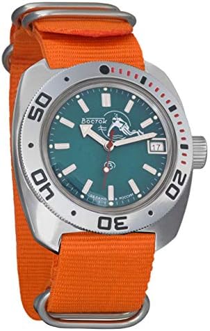 Vostok Amphibian Automatic Mens Self-Winding Diver Amphibia 710 Case ...